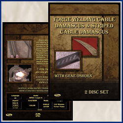 Forge Welding Cable & Striped Damascus with Gene Osborn (2 DVDs ...