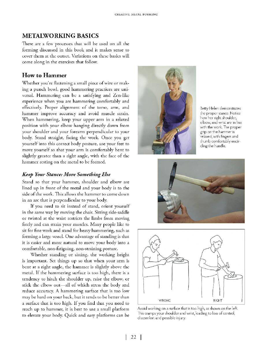 Creative Metal Forming by Betty Helen Longhi & Cynthia Eid - Artisan Ideas