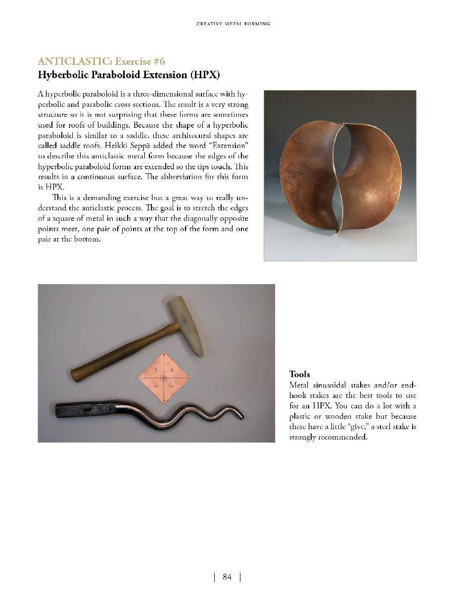 Creative Metal Forming by Betty Helen Longhi & Cynthia Eid - Artisan Ideas